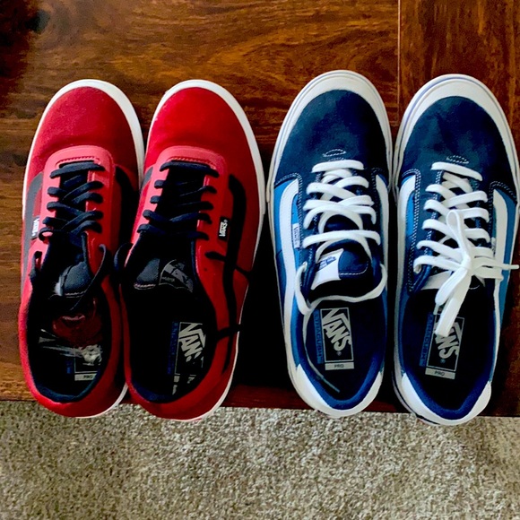 Vans | Shoes | Van Shoes Both Men Sizes 15 Blue Pair 12 Red | Poshmark